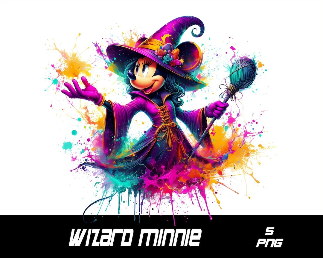 5 PNG Wizard Minnie Png Mouse Splash and Watercolor Png Minnie ...