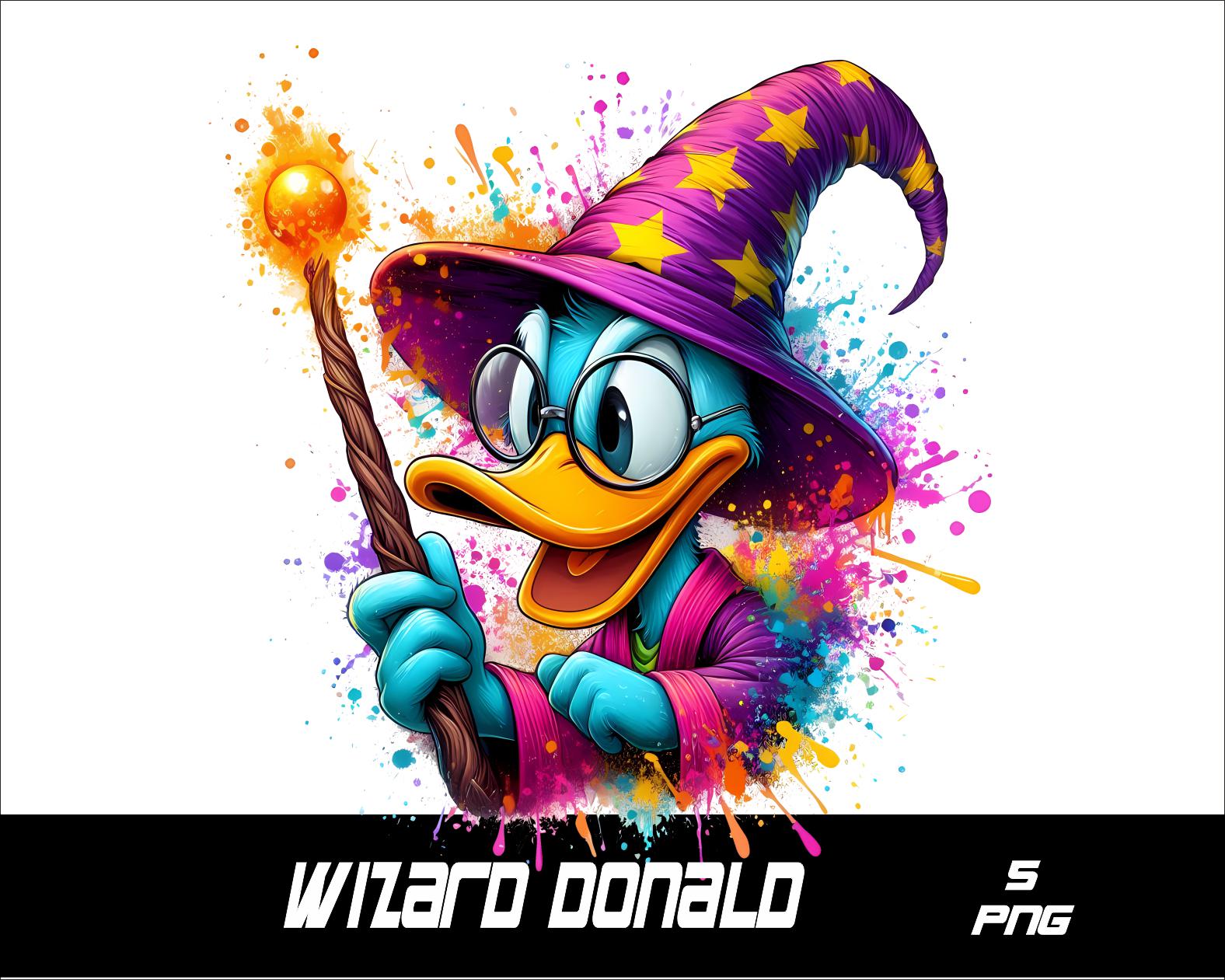 5 PNG Wizard Donald Png Splash and Watercolor Png Duck Transparent PNG ...