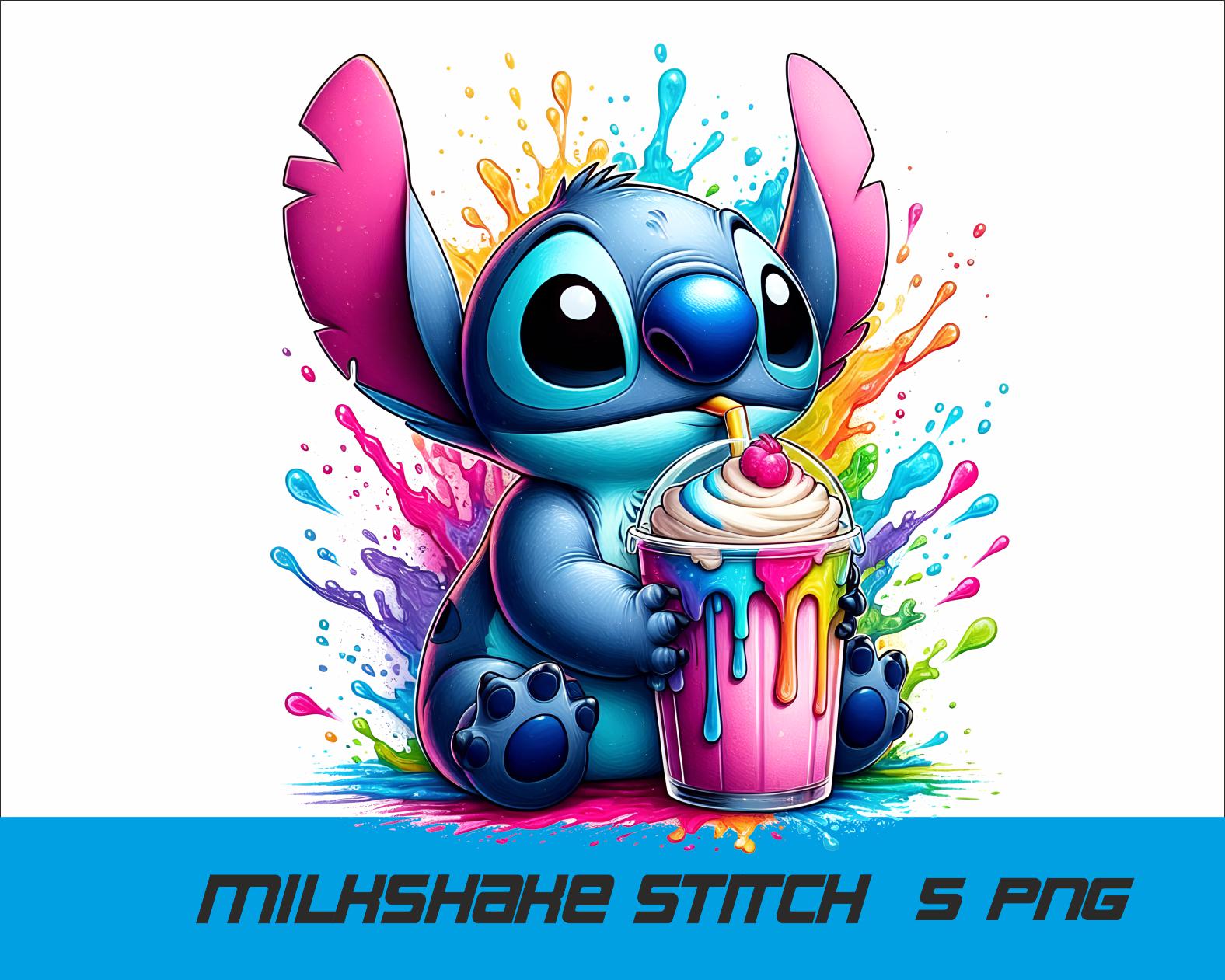 5 PNG Milkshake Stitch Png Stitch Splash and Watercolor Png Stitch ...