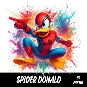 5 PNG Spider Superhero Donald Png Superhero Donald Splash and ...