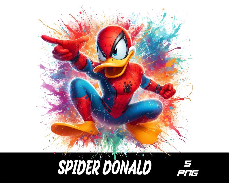 5 PNG Spider Superhero Donald Png Superhero Donald Splash and ...