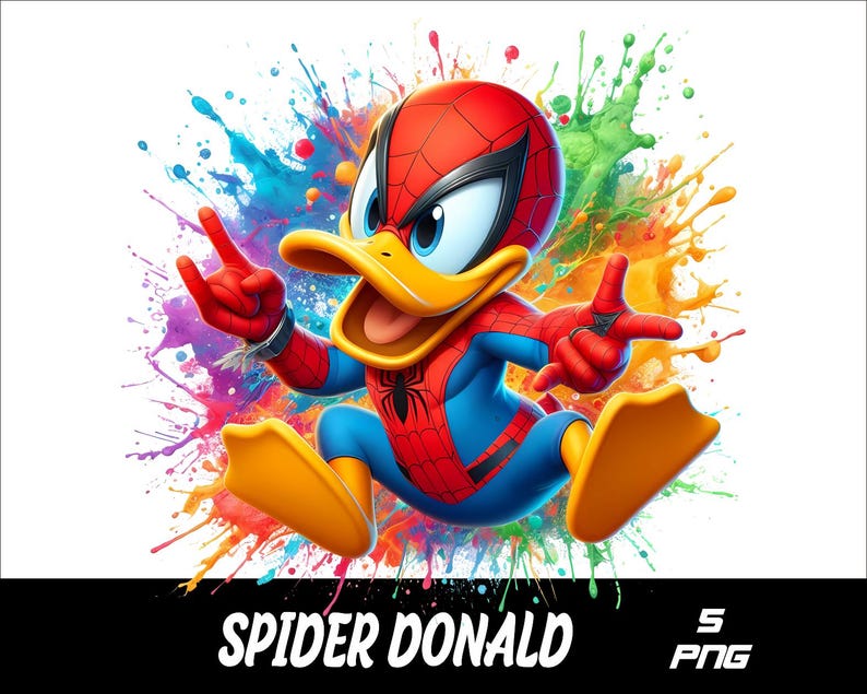 5 PNG Spider Superhero Donald Png Superhero Donald Splash and ...