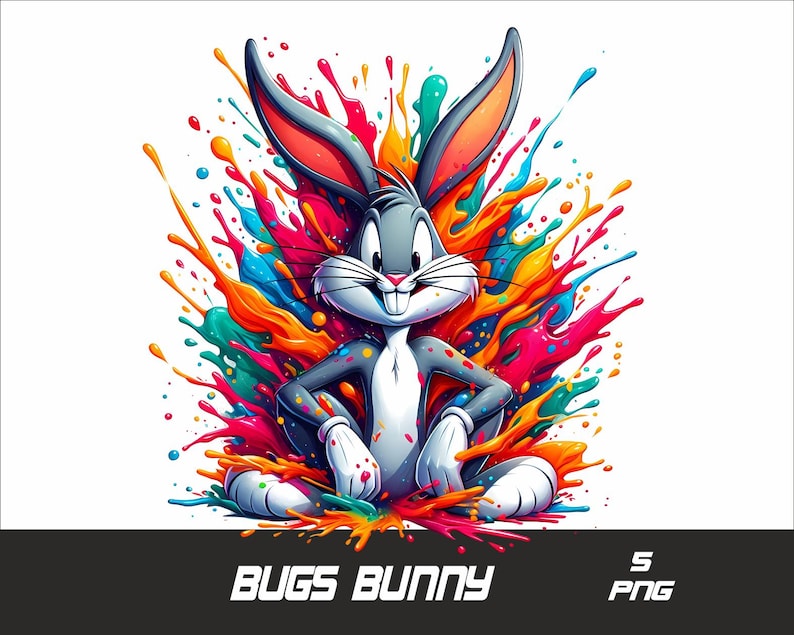 5 PNG Bunny Png Bugs Splash and Watercolor Png Bunny Transparent PNG ...