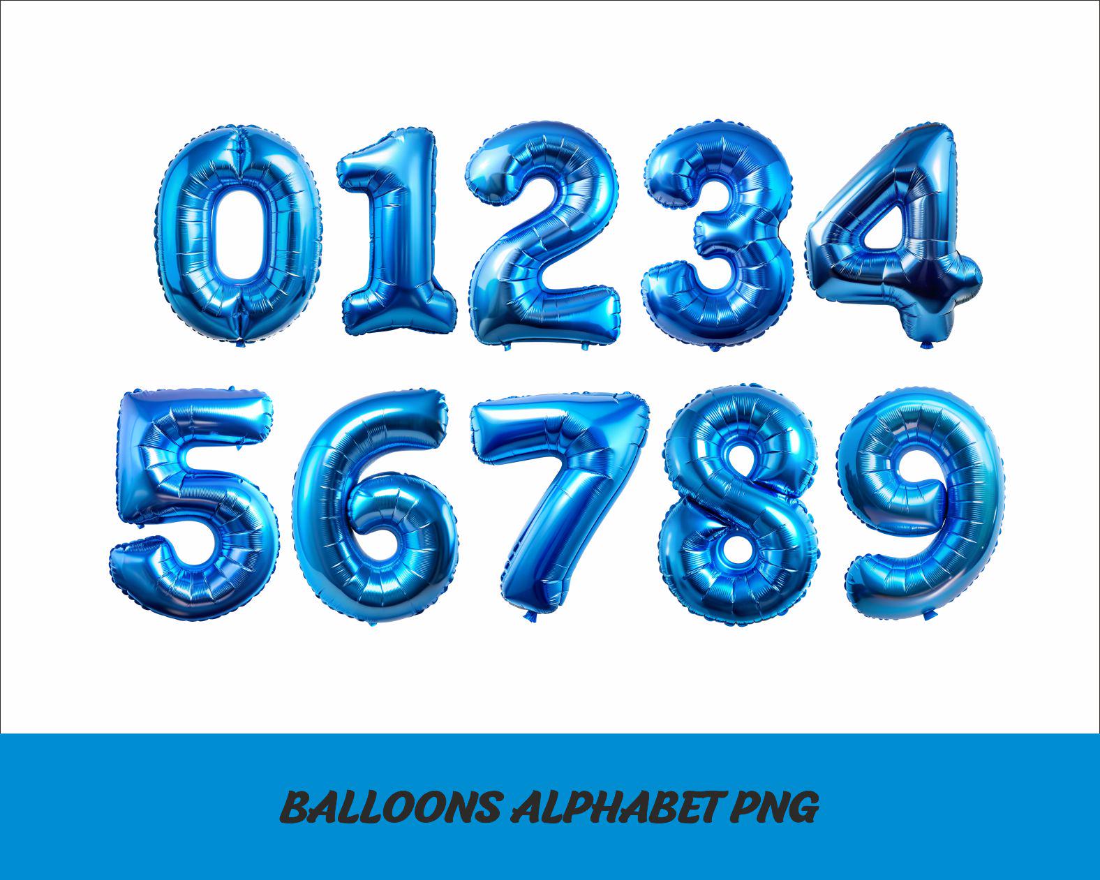 Party Balloons Blue Alphabet Png Font Blue Balloons Letters Png Party ...