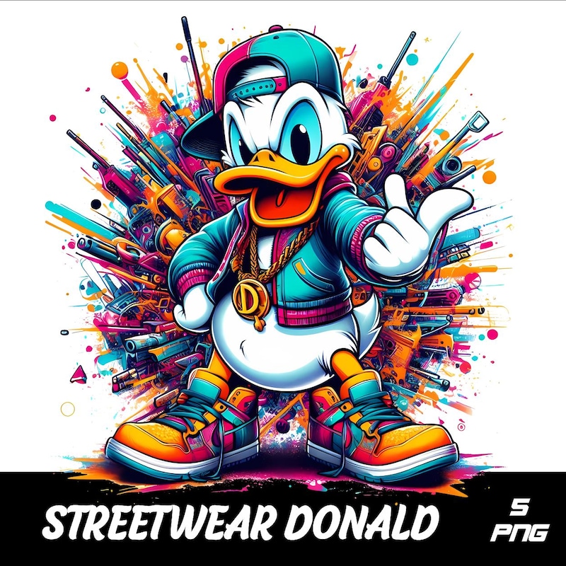 Donald Duck Streetwear - Etsy