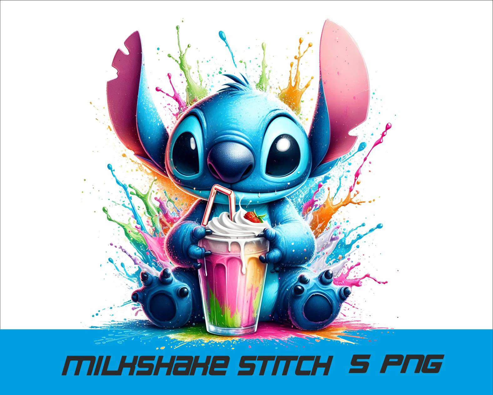 5 PNG Milkshake Stitch Png Stitch Splash and Watercolor Png Stitch ...