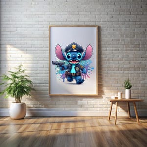 5 PNG Police Stitch Png Stitch Splash and Watercolor Png Stitch ...