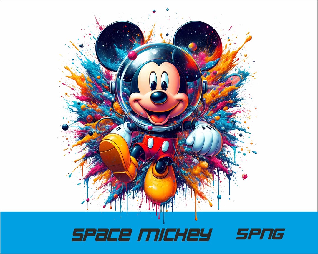 5 PNG Space Mickey Png Mouse Splash and Watercolor Png Mickey ...