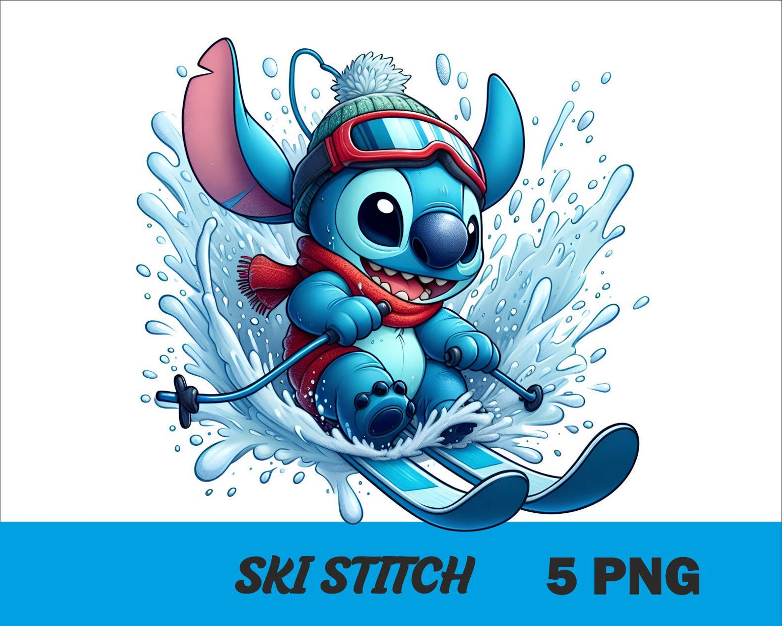 5 PNG Ski Stitch Png Stitch Splash and Watercolor Png Ski Stitch ...