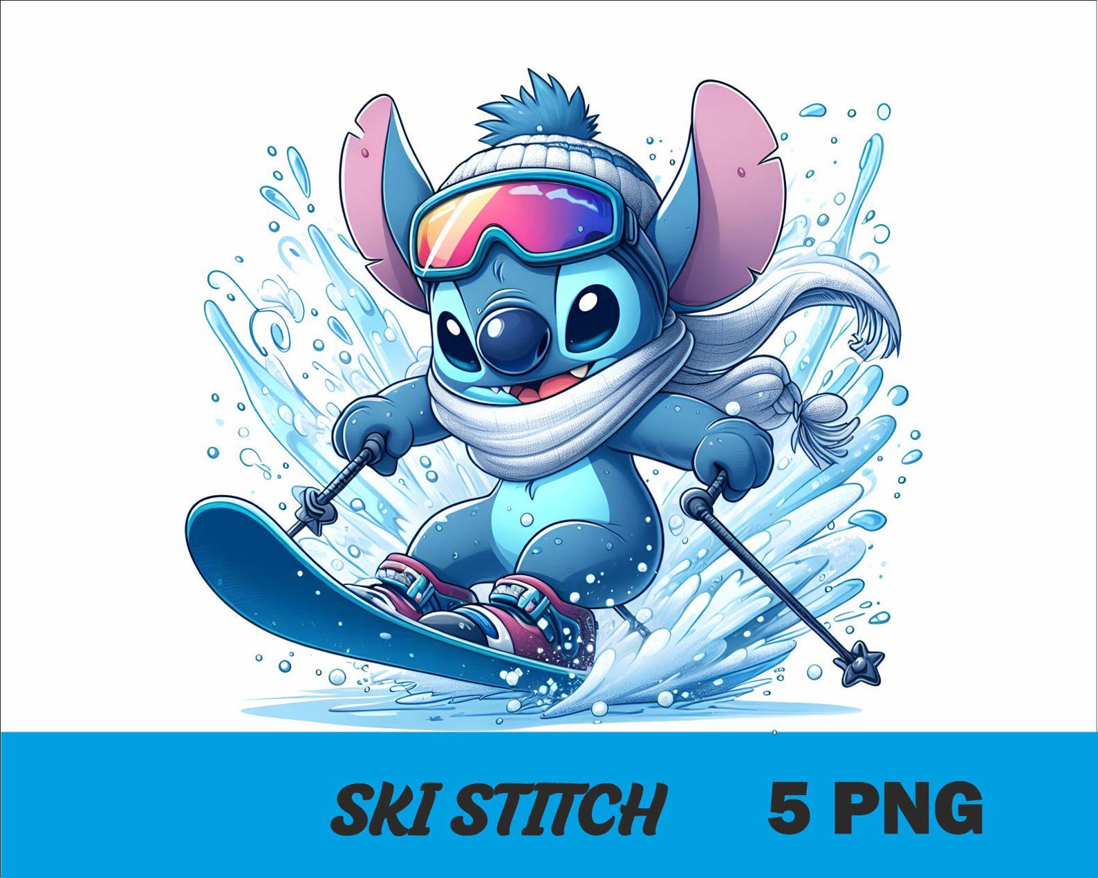 5 PNG Ski Stitch Png Stitch Splash and Watercolor Png Ski Stitch ...