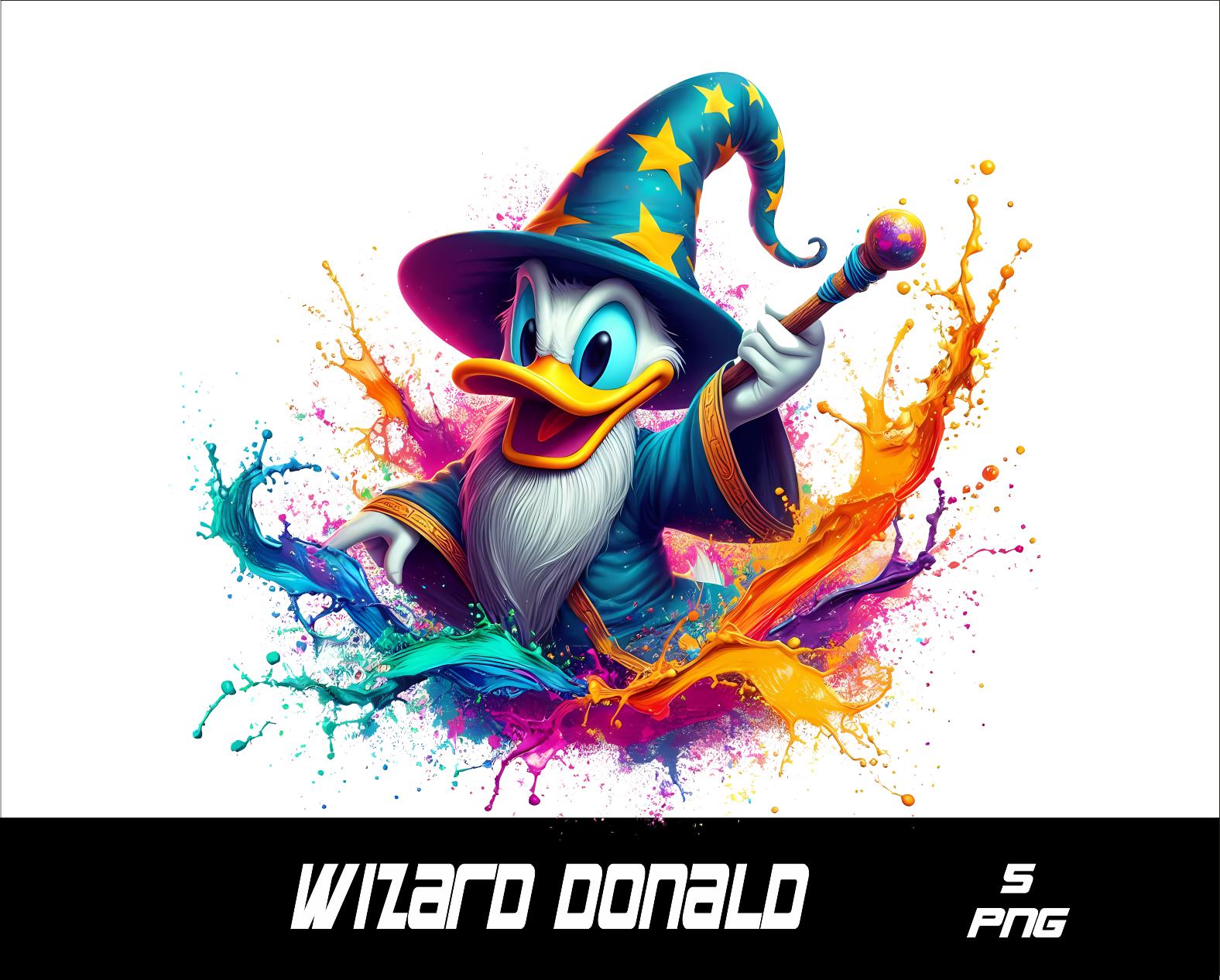5 PNG Wizard Donald Png Splash and Watercolor Png Duck Transparent PNG ...