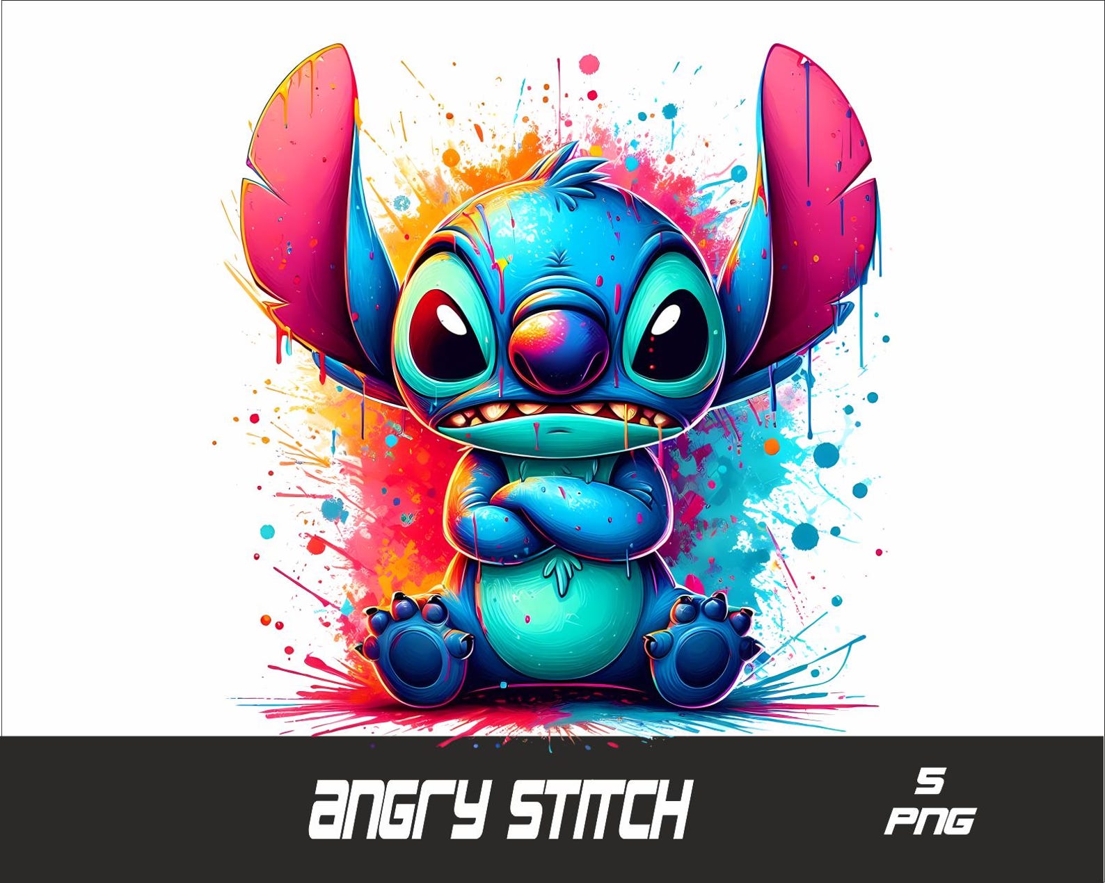 5 PNG Angry Stitch Png Stitch Splash and Watercolor Png Angry Stitch ...