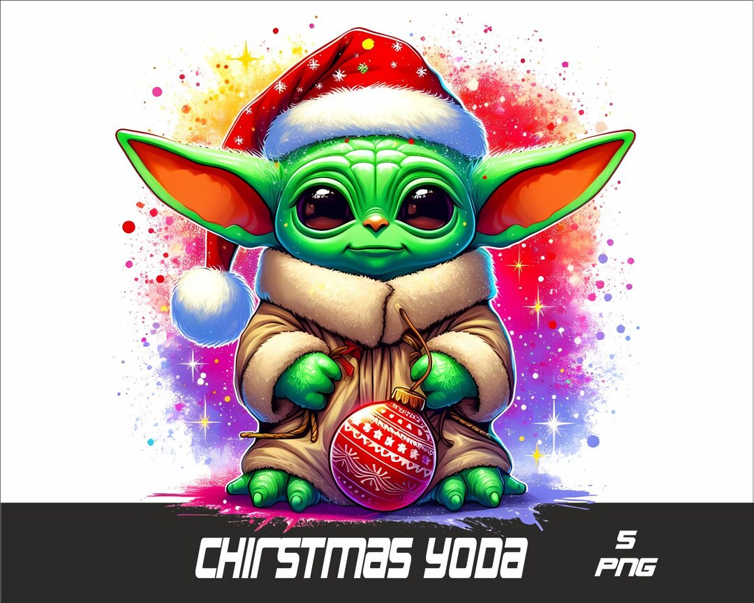 5 PNG Chirstmas Baby Jedi Png Jedi Yoda Splash and Watercolor Png Baby ...