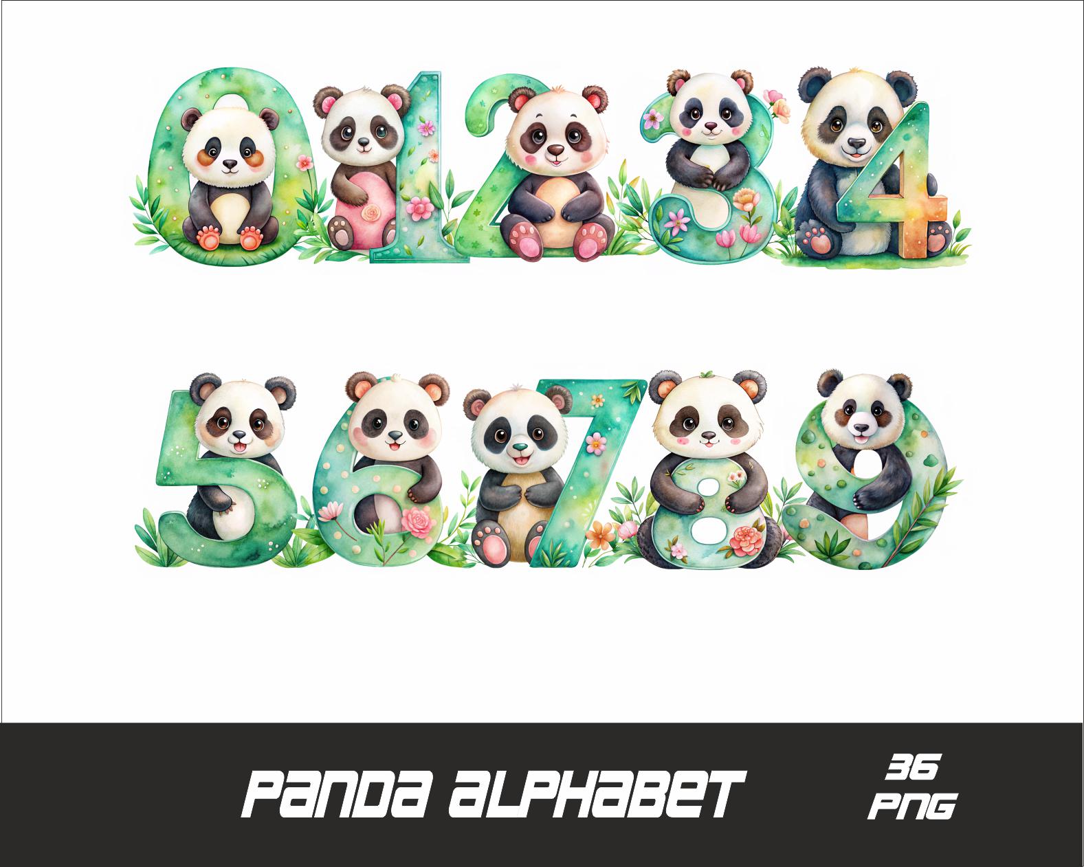 Panda Alphabet Png Font Panda Letters Png Font Panda Alphabet Png Mask ...