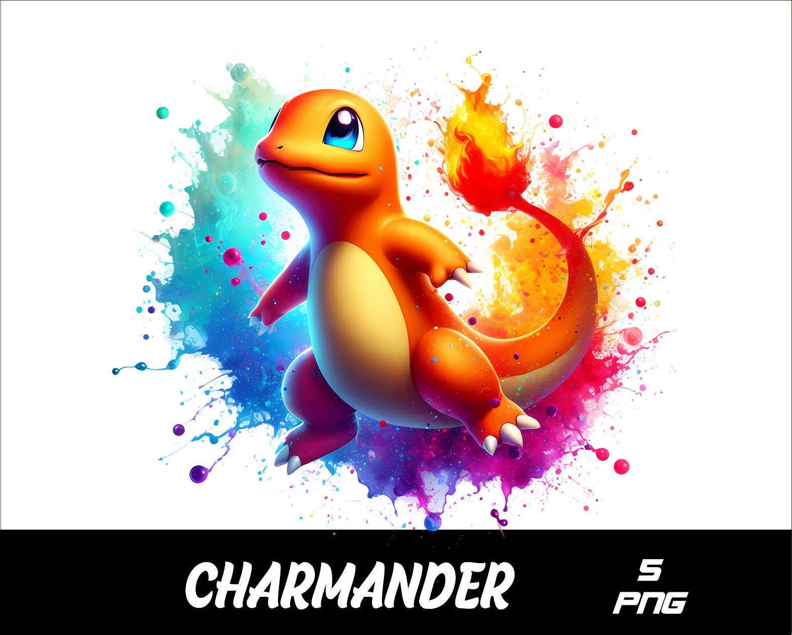 5 PNG Charmander Png Splash and Watercolor Png Charmander Transparent ...