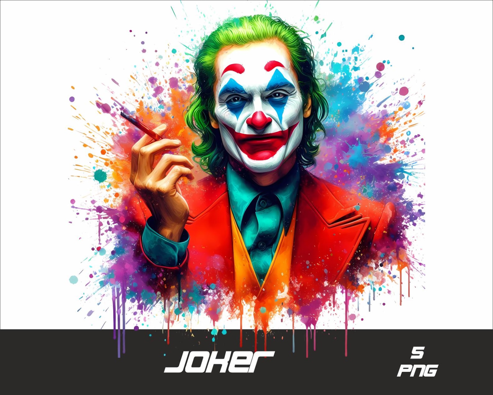 5 PNG Joker Png Splash and Watercolor Png Joker Transparent PNG File ...