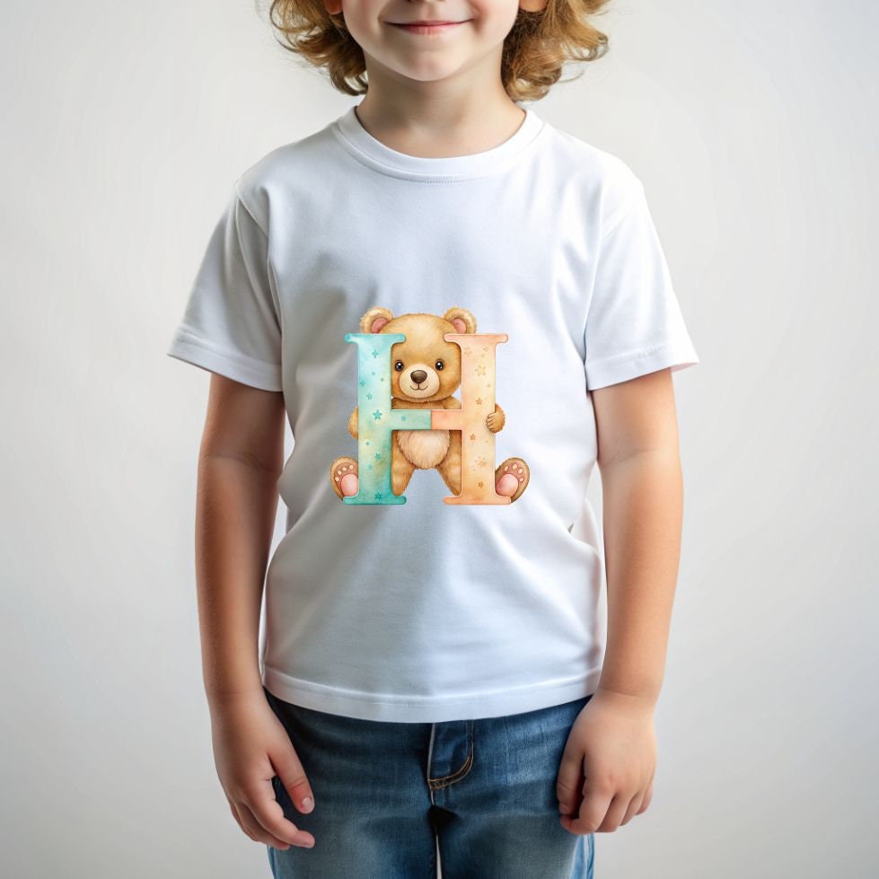 Tedy Bear Alphabet Png Font Baby Bear Letters Png Watercolor Tedy Font ...