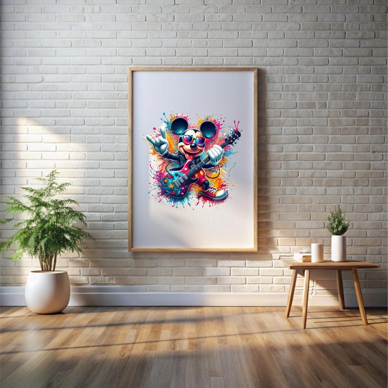 5 PNG Rocker Mickey Png Rocker Mouse Splash and Watercolor Png Mickey ...