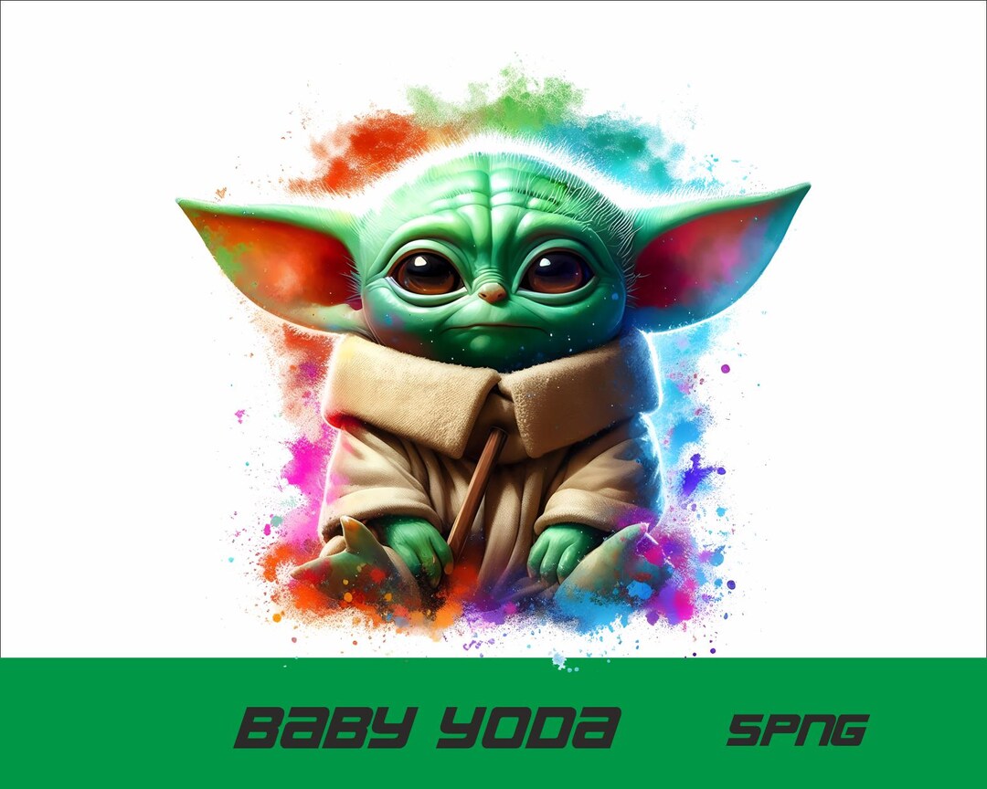 5 PNG Baby Jedi Png Jedi Yoda Splash and Watercolor Png Baby Jedi Yoda ...