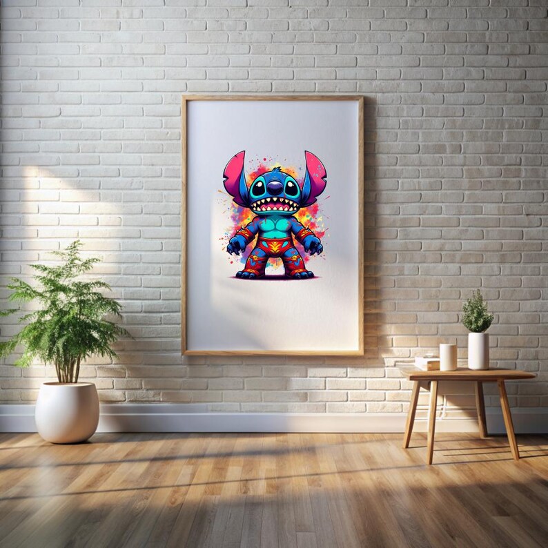 5 PNG Wrestler Stitch Png Stitch Splash and Watercolor Png Indian ...