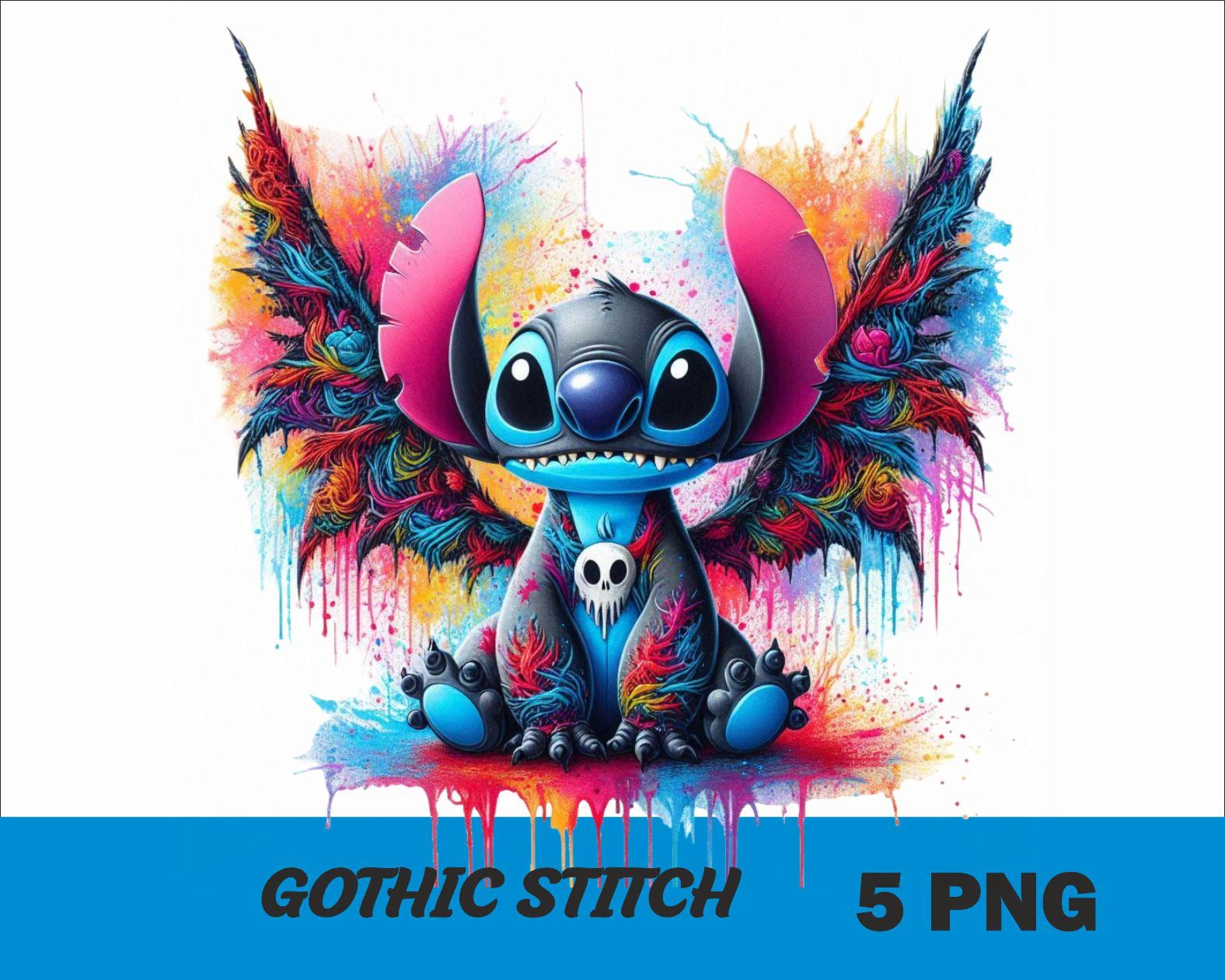 5 PNG Gothic Stitch Png Stitch Splash and Watercolor Png Stitch ...