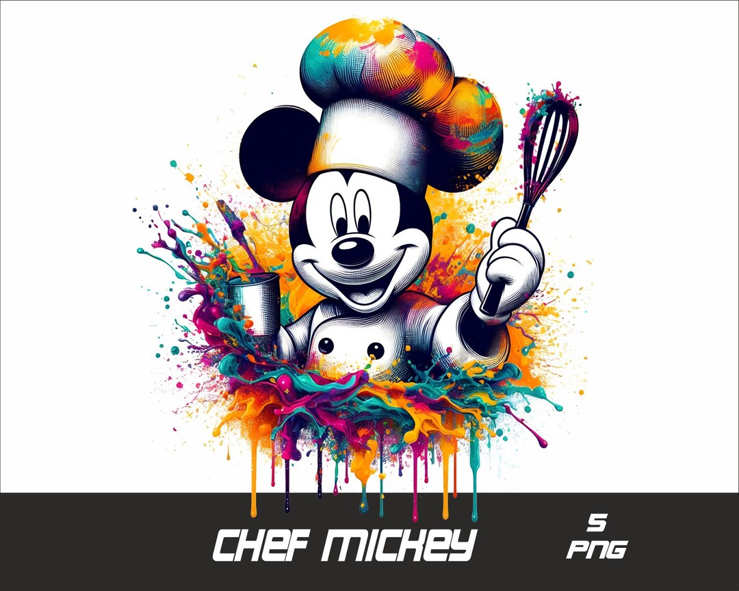 5 PNG Chef Mickey Png Mouse Splash and Watercolor Png Chef Mickey ...
