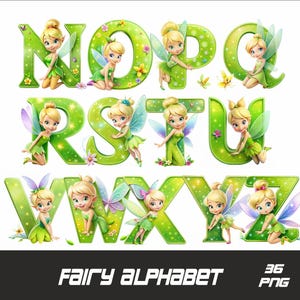 Fairy Alphabet Png Font Party Letters Png Cute Fairy Font Fairy Tinker ...