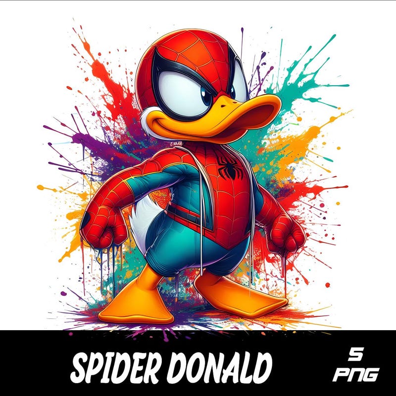 Donald Duck Superhero - Etsy