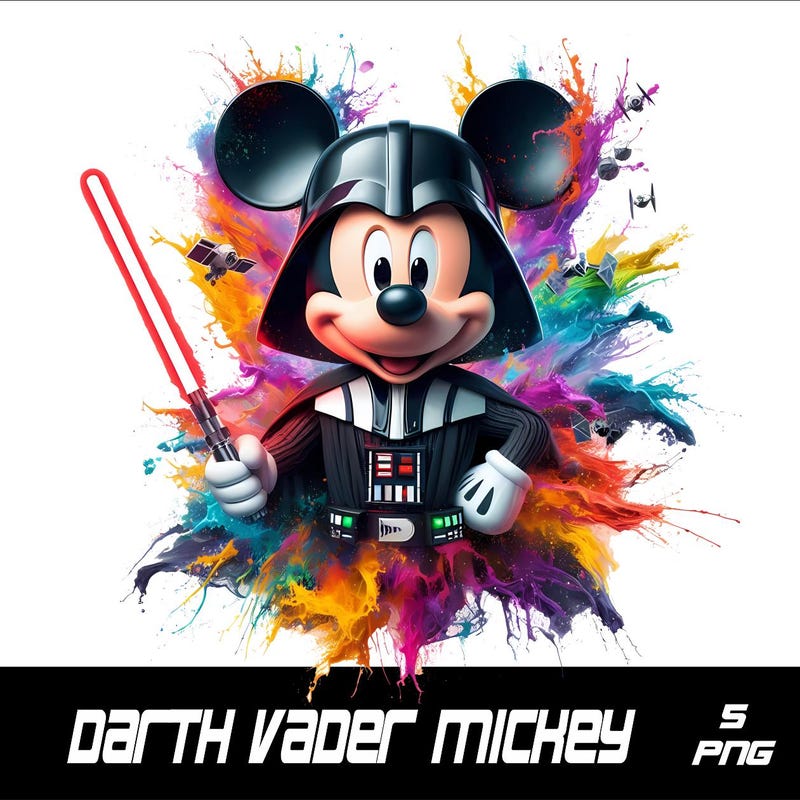 Darth Vader Mickey Svg - Etsy