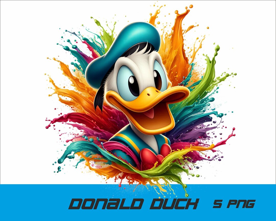5 PNG Donald Png Splash and Watercolor Png Duck Transparent PNG File ...