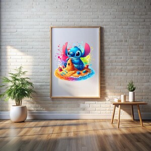 5 PNG Sand Castle Stitch Png Stitch Splash and Watercolor Png Beach ...