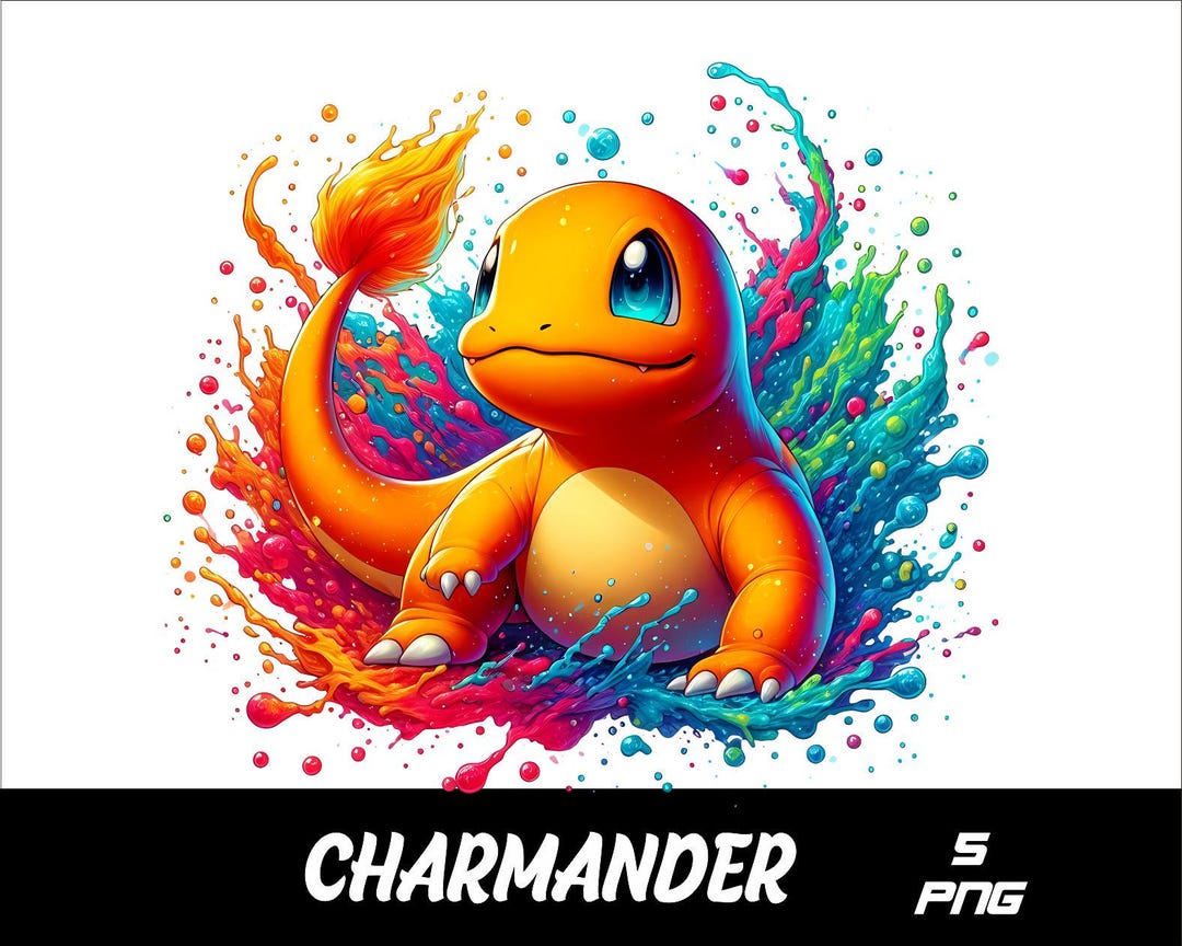 5 PNG Charmander Png Splash and Watercolor Png Charmander Transparent ...