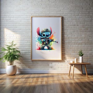 5 PNG Soldier Stitch Png Stitch Splash and Watercolor Png Soldier ...