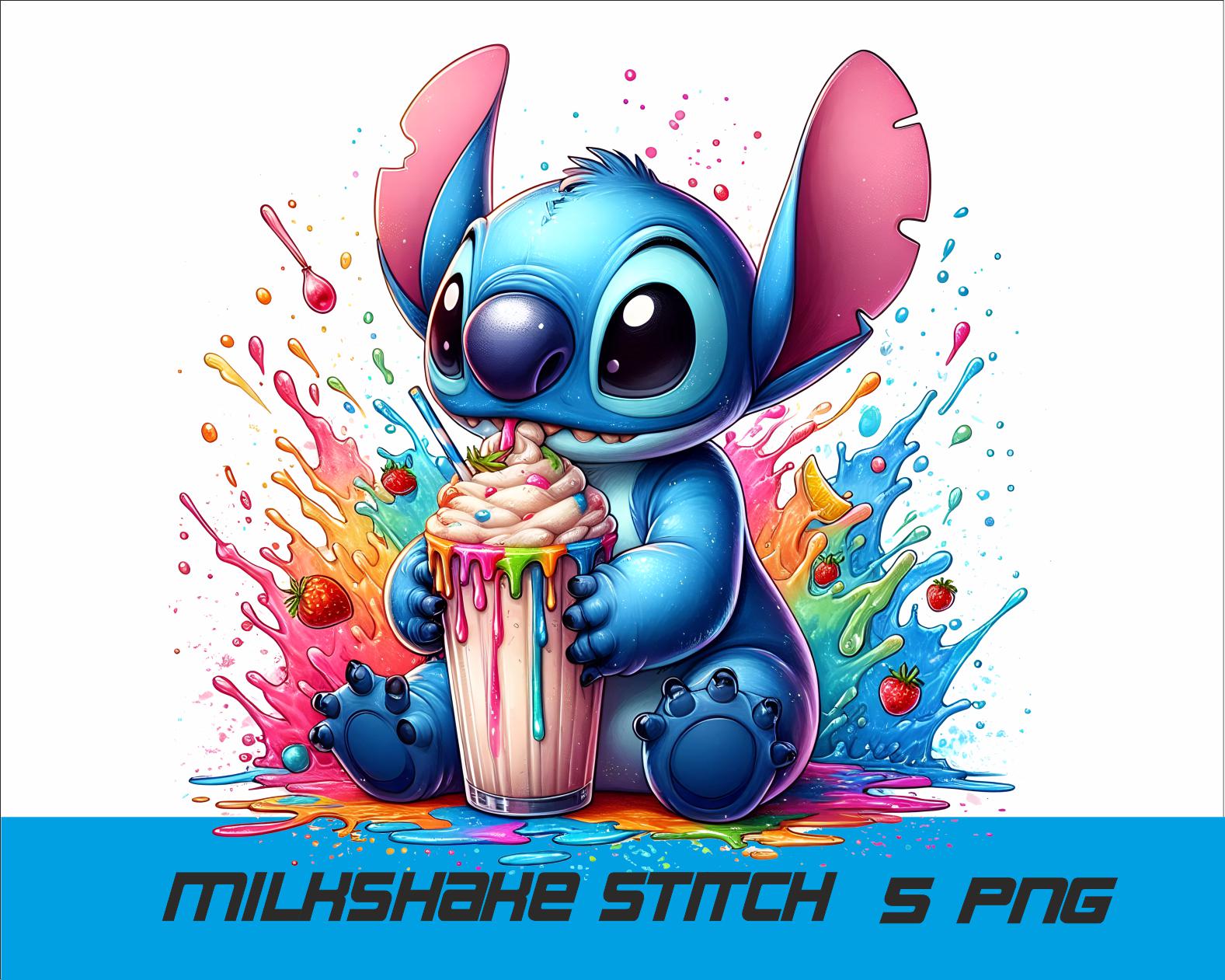 5 PNG Milkshake Stitch Png Stitch Splash and Watercolor Png Stitch ...