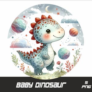 5 PNG Baby Dinosaur Png Splash and Watercolor Png Baby Animal ...