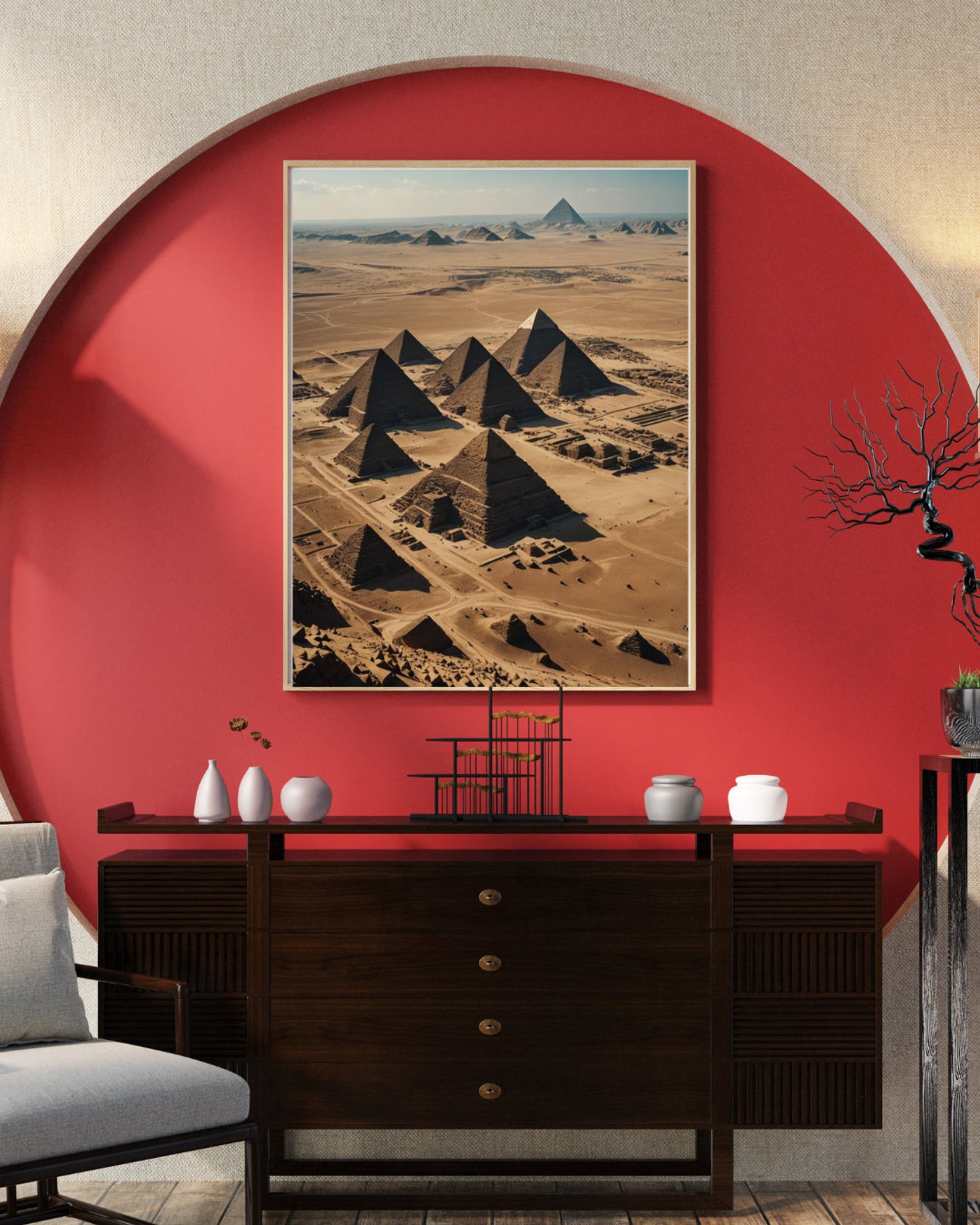 Majestic Pyramids of Egypt Digital Art Print Instant Download - Etsy