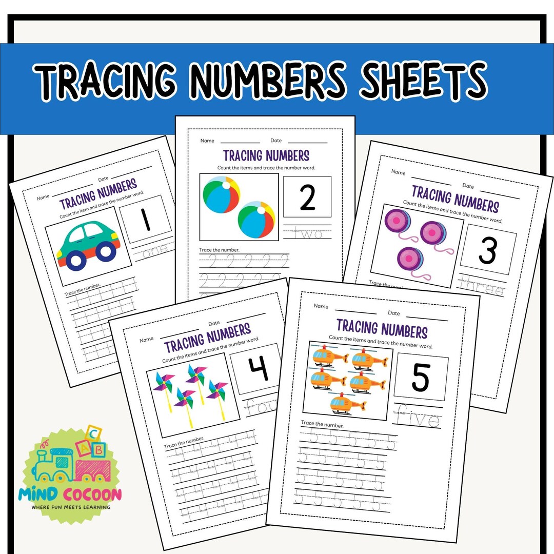 Number Worksheets to 20 Printable | Preschool & Kindergarten Math ...