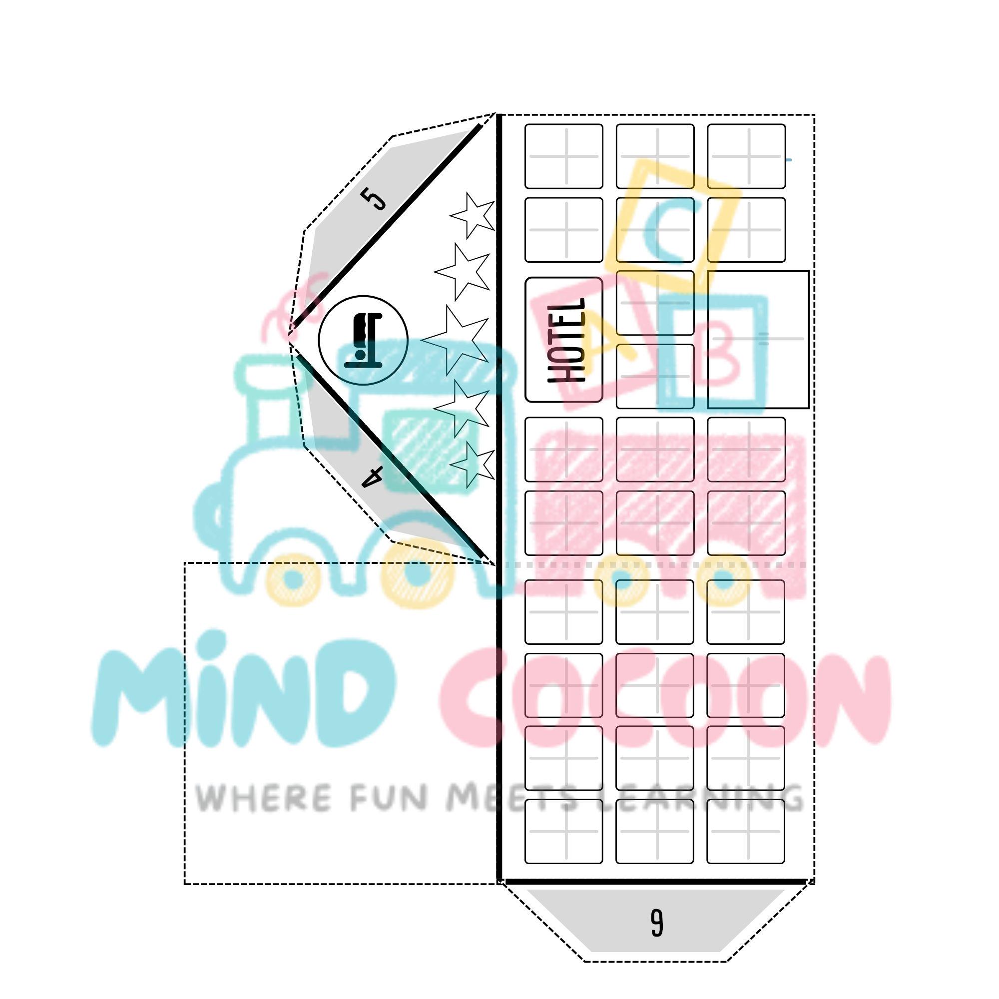 Paper Town Printable: Cut, Color & Build City (PDF Download) - Etsy