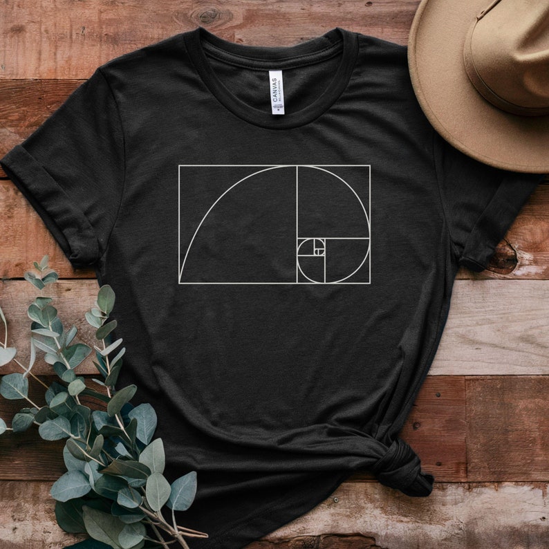 Fibonacci Spiral Fibonacci Tshirt Ratio Shirt T-shirt - Etsy