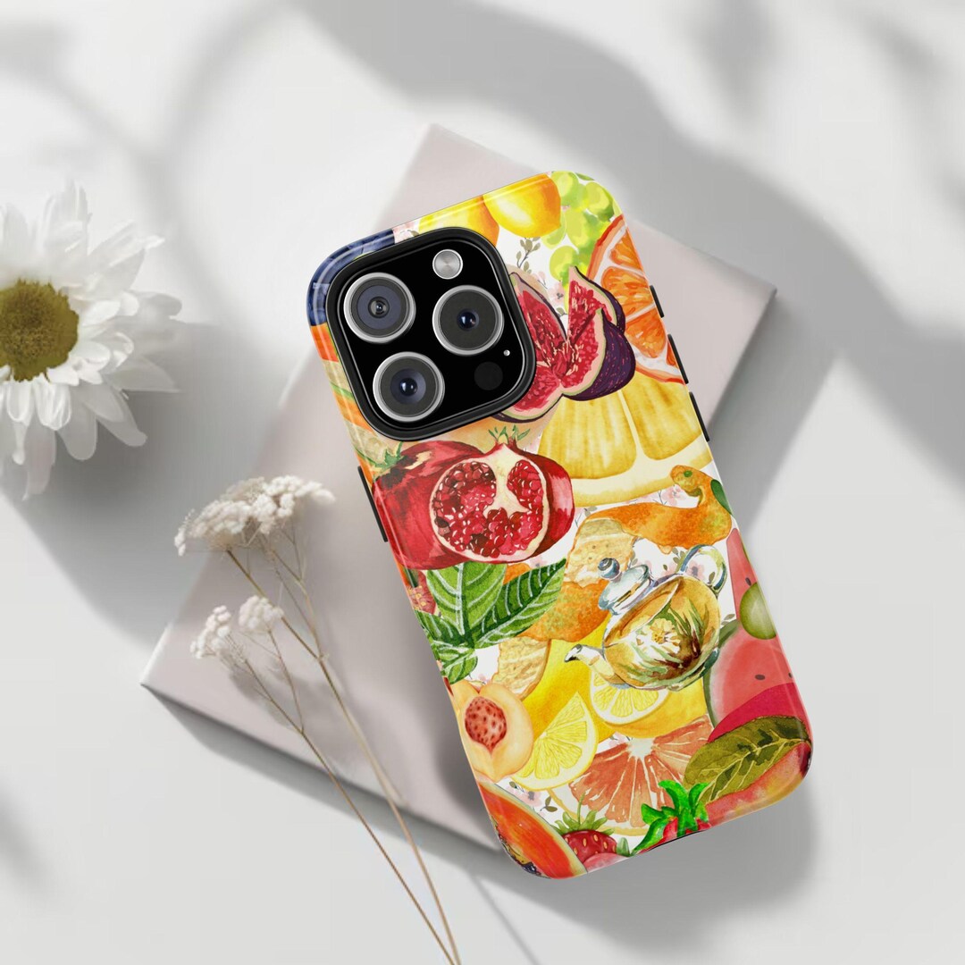 Fruity European Summer Collage Tough Phone Case, Spring Summer Trendy ...