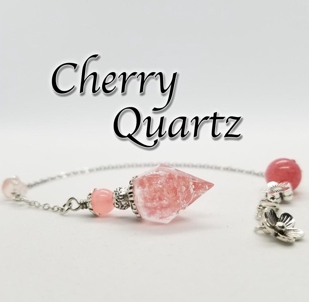 Cherry Quartz Crystal "stubby" Pendulum - Etsy