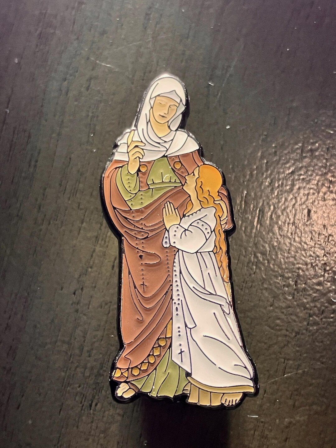 A Mother's Grace st. Anne and Mother Mary Lapel Pin - Etsy