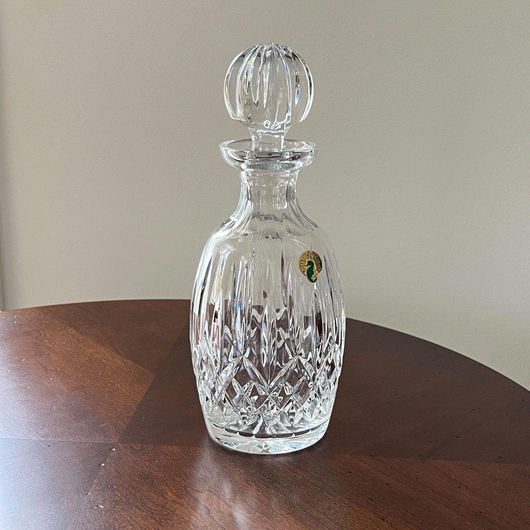Waterford Crystal Lismore Spirits Decanter With Ball Stopper Seahorse ...