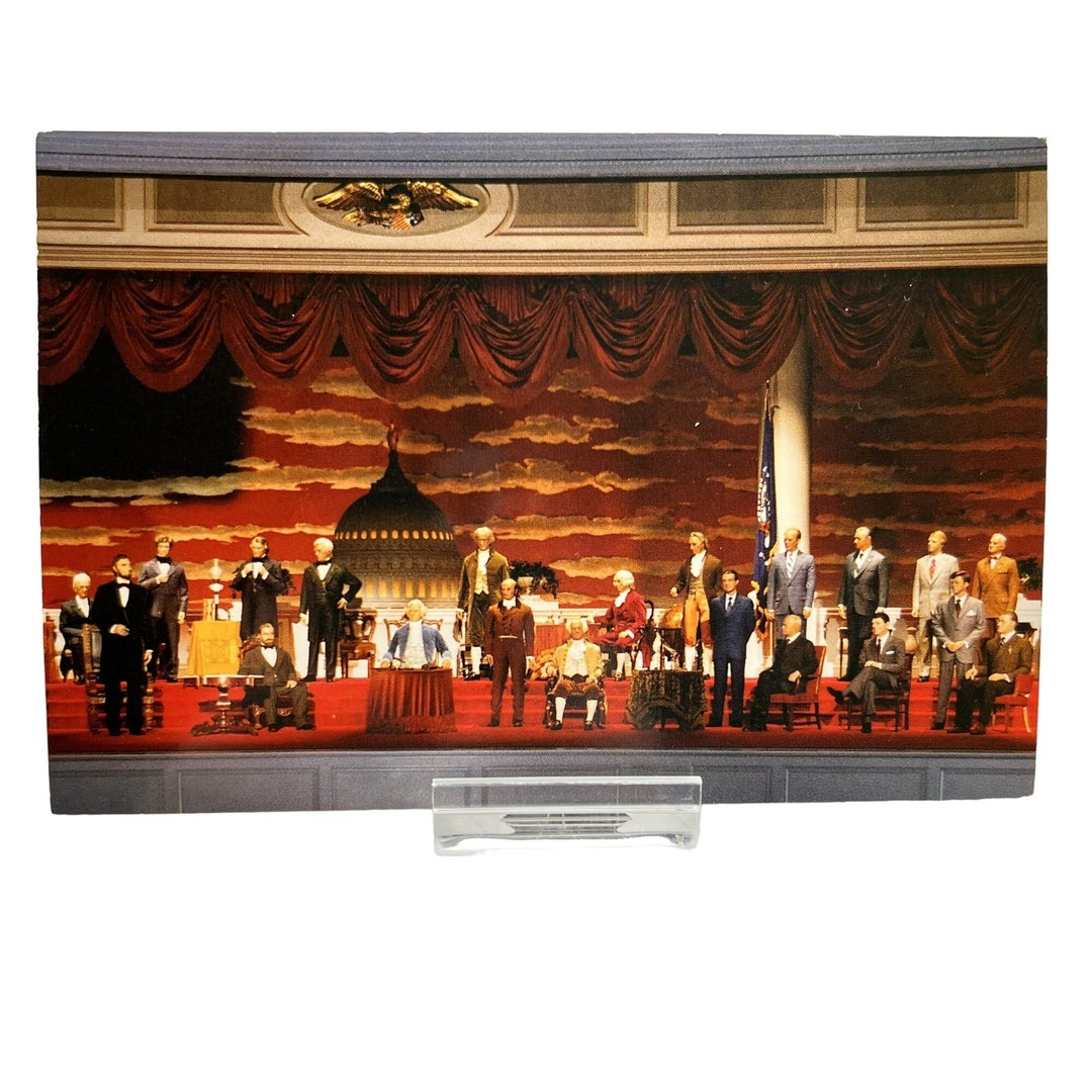 Liberty Square Presidents Walt Disney World Postcard 1980s Unused 4 X 6 ...