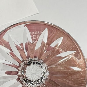 Thomas Webb Crystal Claret Wine Glasses Warwick Pattern 6 Sided Stem ...