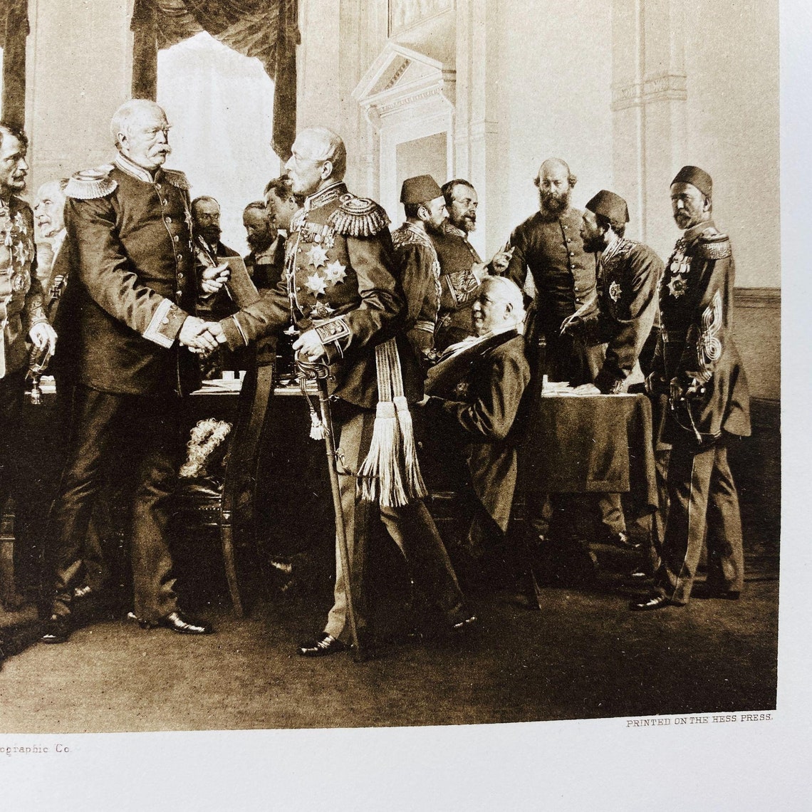 Antique Photogravure The Berlin Conference by Anton Von | Etsy