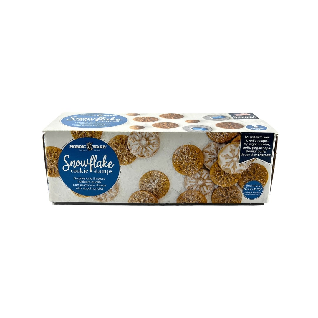 Nordic Ware Snowflake Cookie Stamps Set of 3 in Box American Made ...