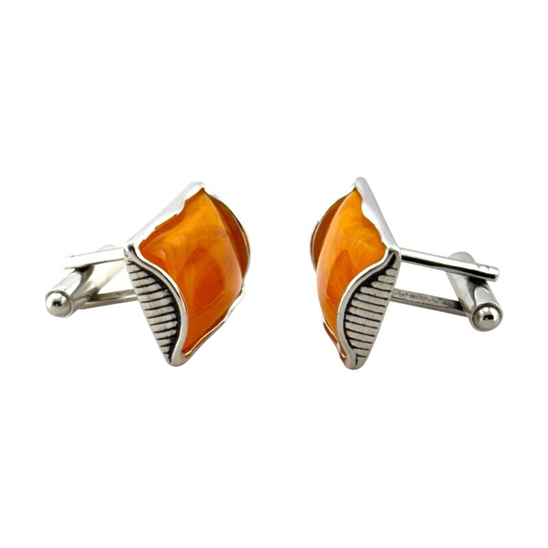 Orange Cufflinks - Etsy