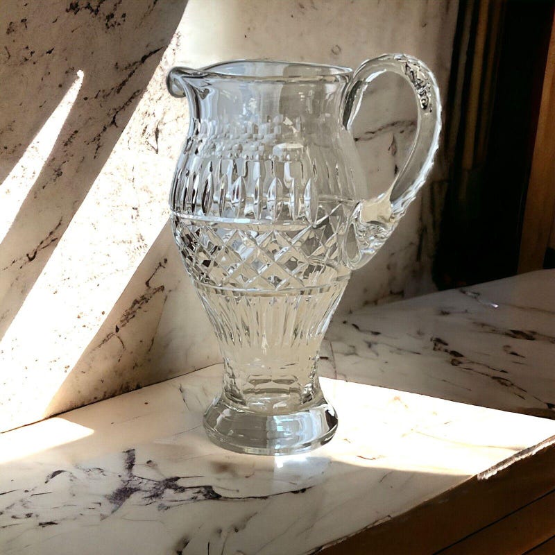 Crystal Pitcher - Etsy