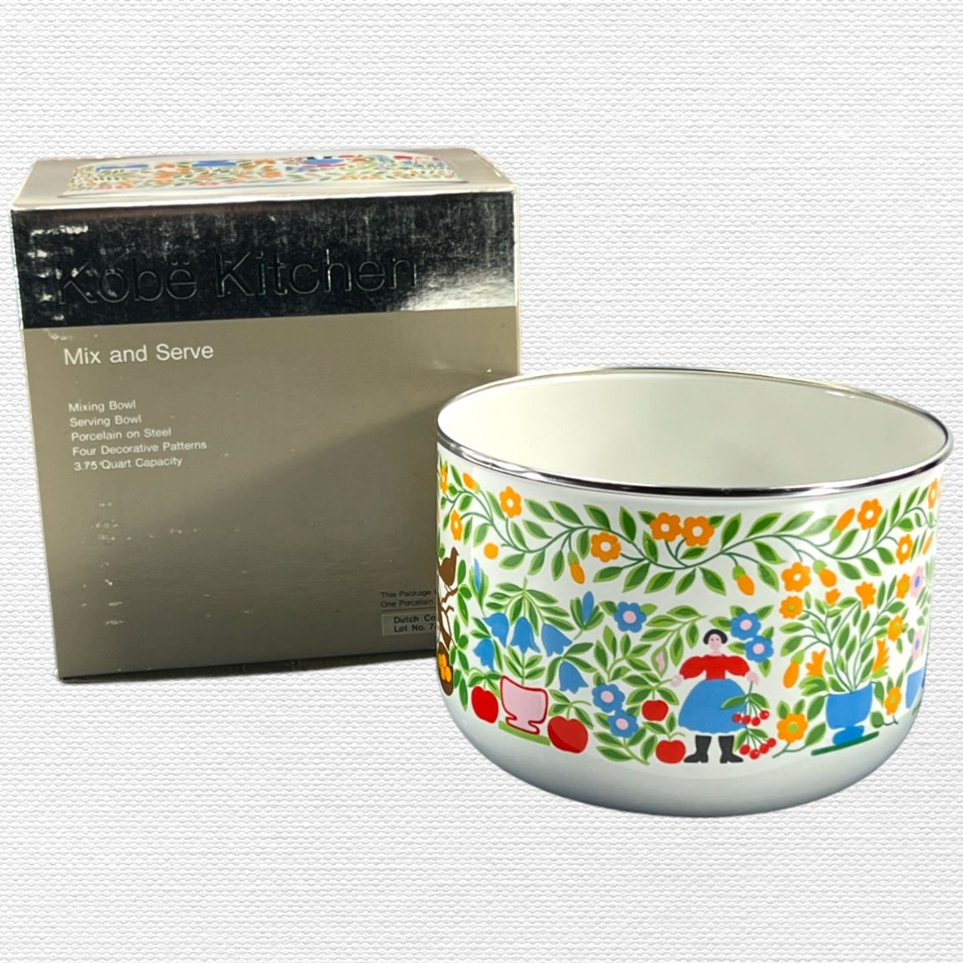 Kobe Kitchen Dutch Country Mixing Bowl NIB 3.75 Quart Size - Etsy